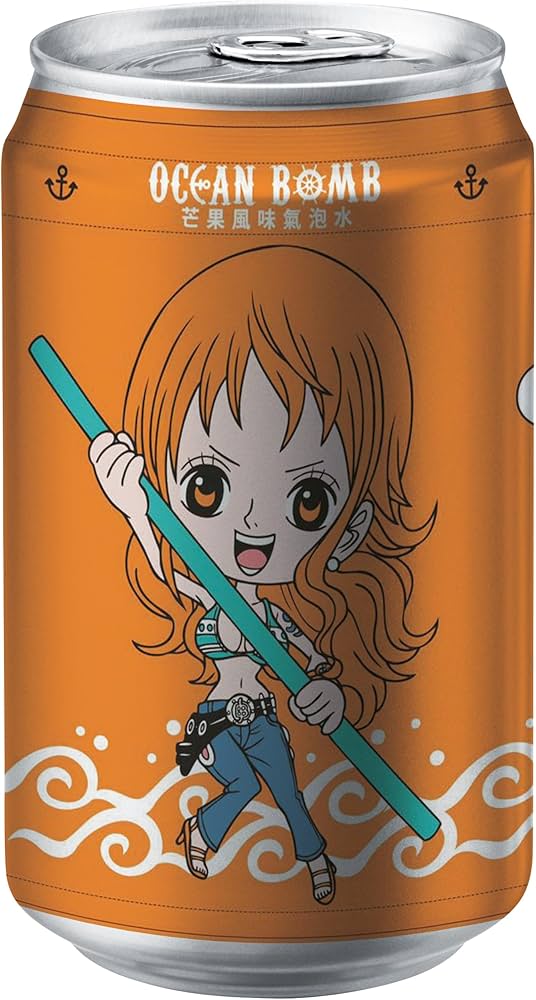 OCEAN BOMB soft drink, One Piece, Mango Nami with deposit 330ml – Kocket